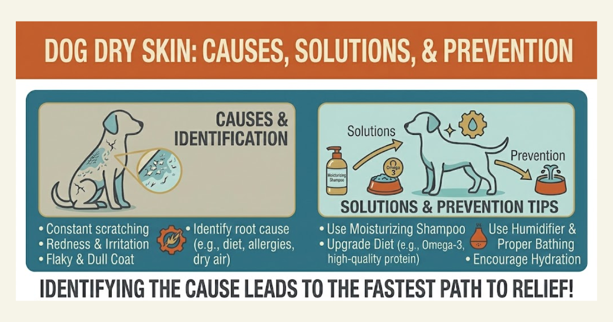 Dog Dry Skin: Causes, Solutions, and Prevention Tips - Pooch Approved ...